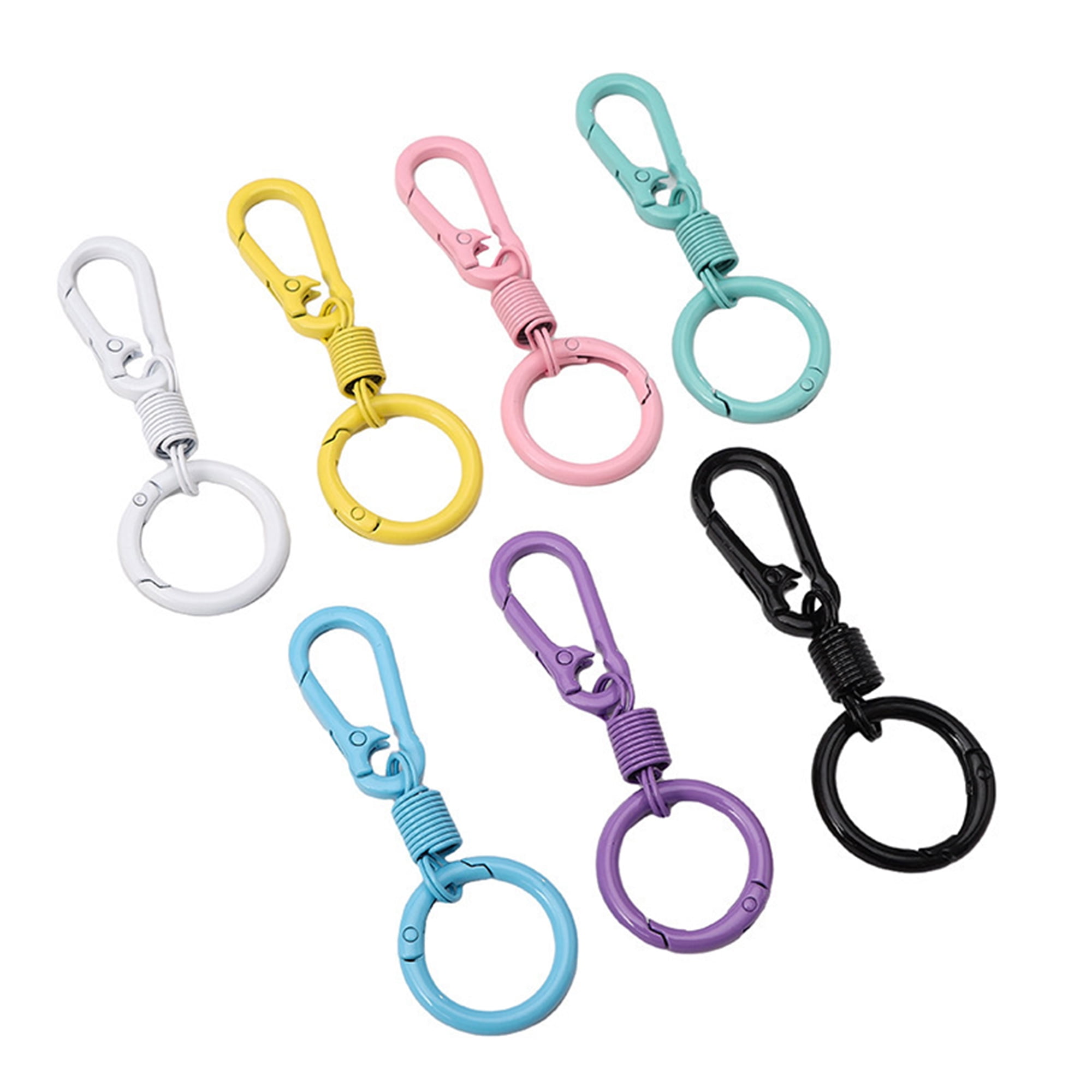 24 Counts Keychain Clips with O Rings, Quick Release Metal Keychain ...