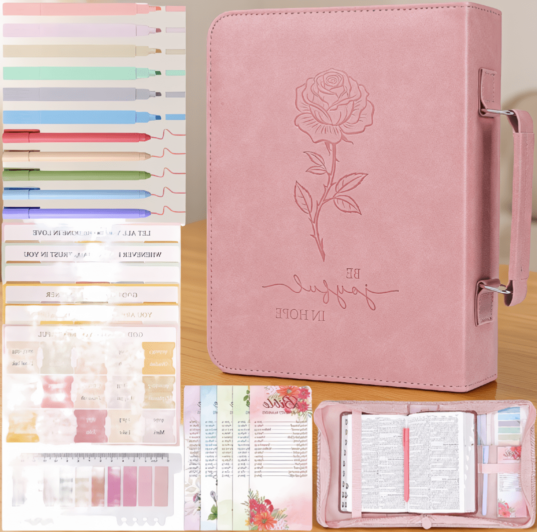 24 Cover Kit with Carrying Case, Study Supplies, Tabs, Pens and ...