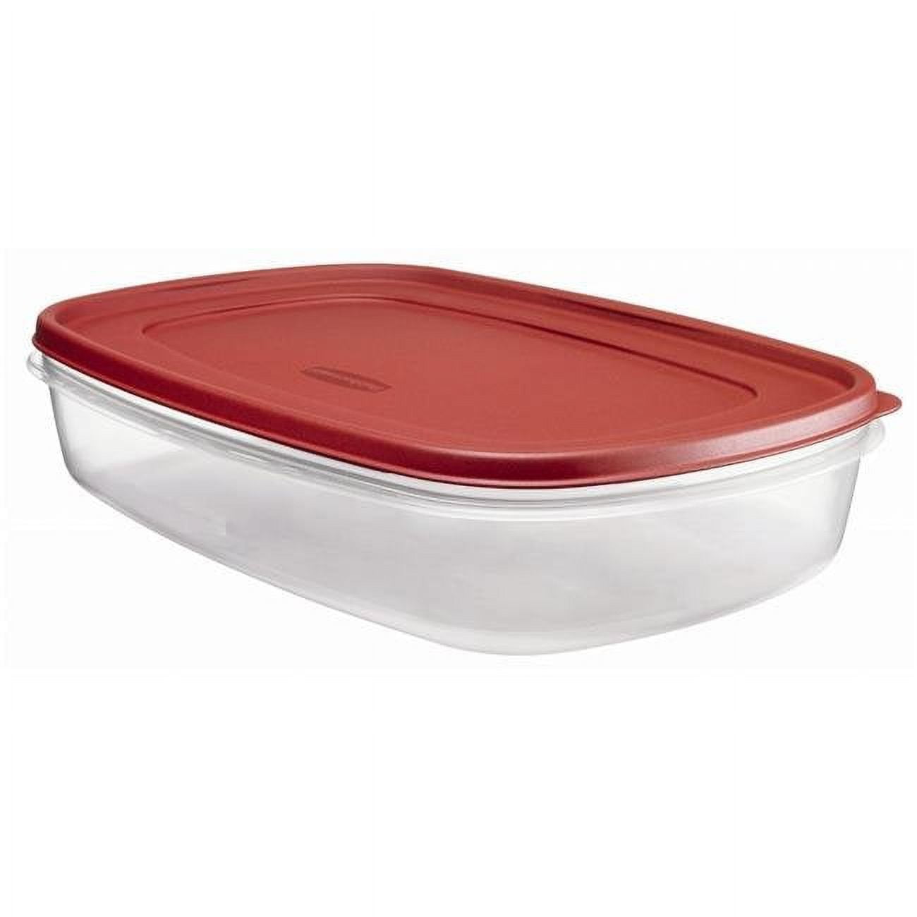24 Cup Rectangle Easy Find Lid Food Storage Container - Walmart.com