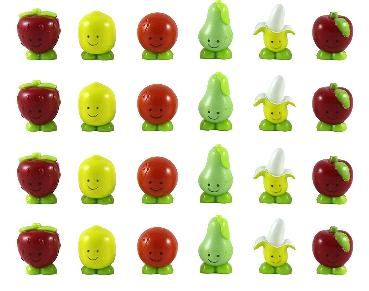 24 Cute Fruit Food Mini Toy Figurines Replicas - Math Counters, Sorting ...