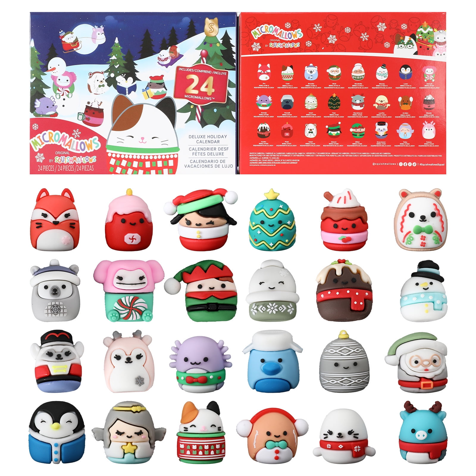 24-Day Micromallows Holiday Advent Calendar Christmas Advent Calendar ...
