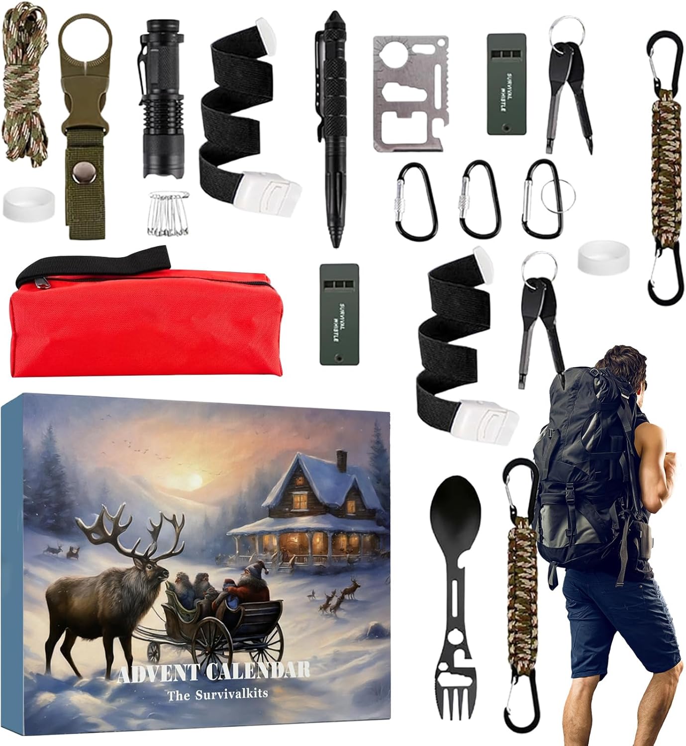 24 Day Survival Tools Christmas Countdown Calendar | Survival Kit ...