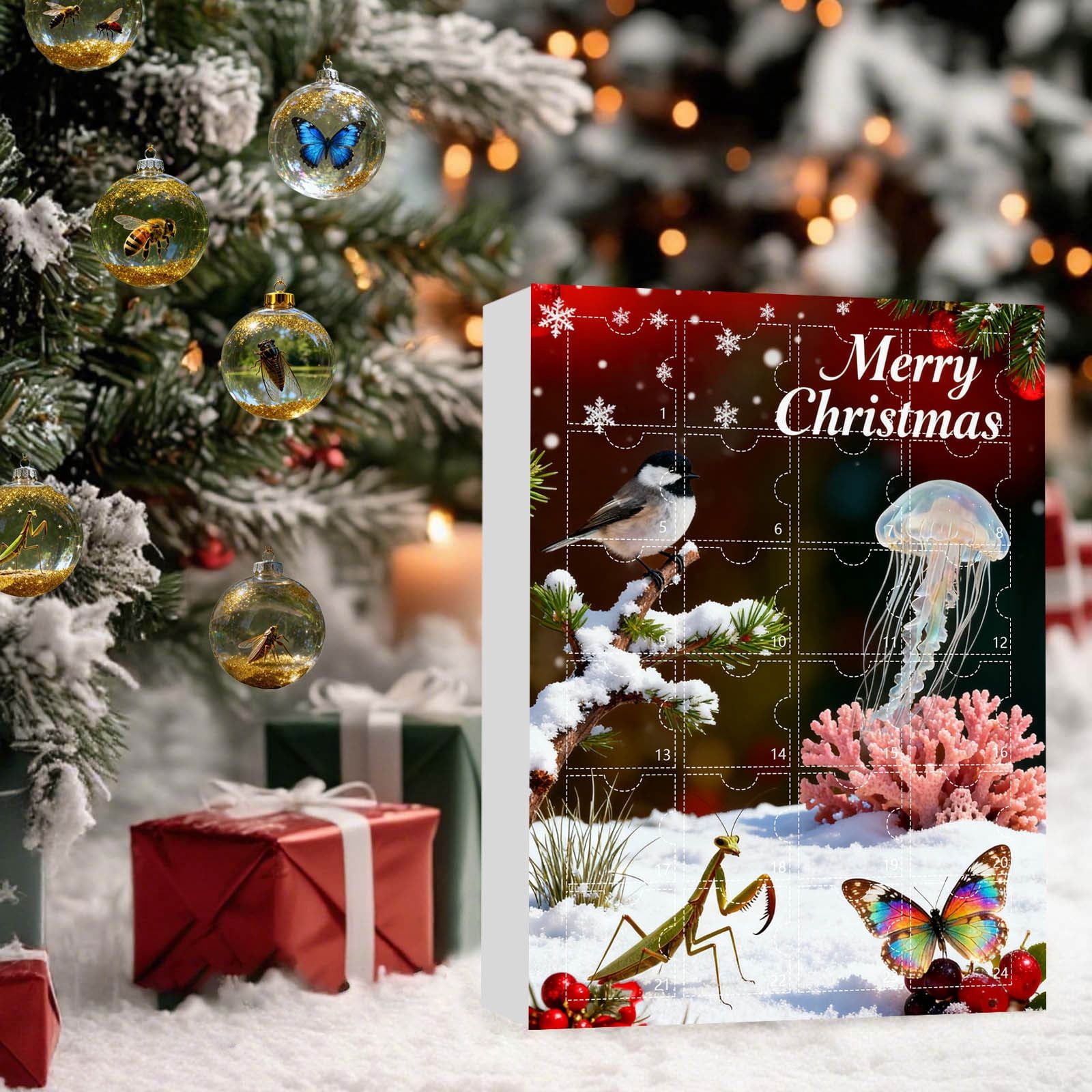 24 Days Advent Calendar Christmas Countdown - Nature & Wildlife Theme ...