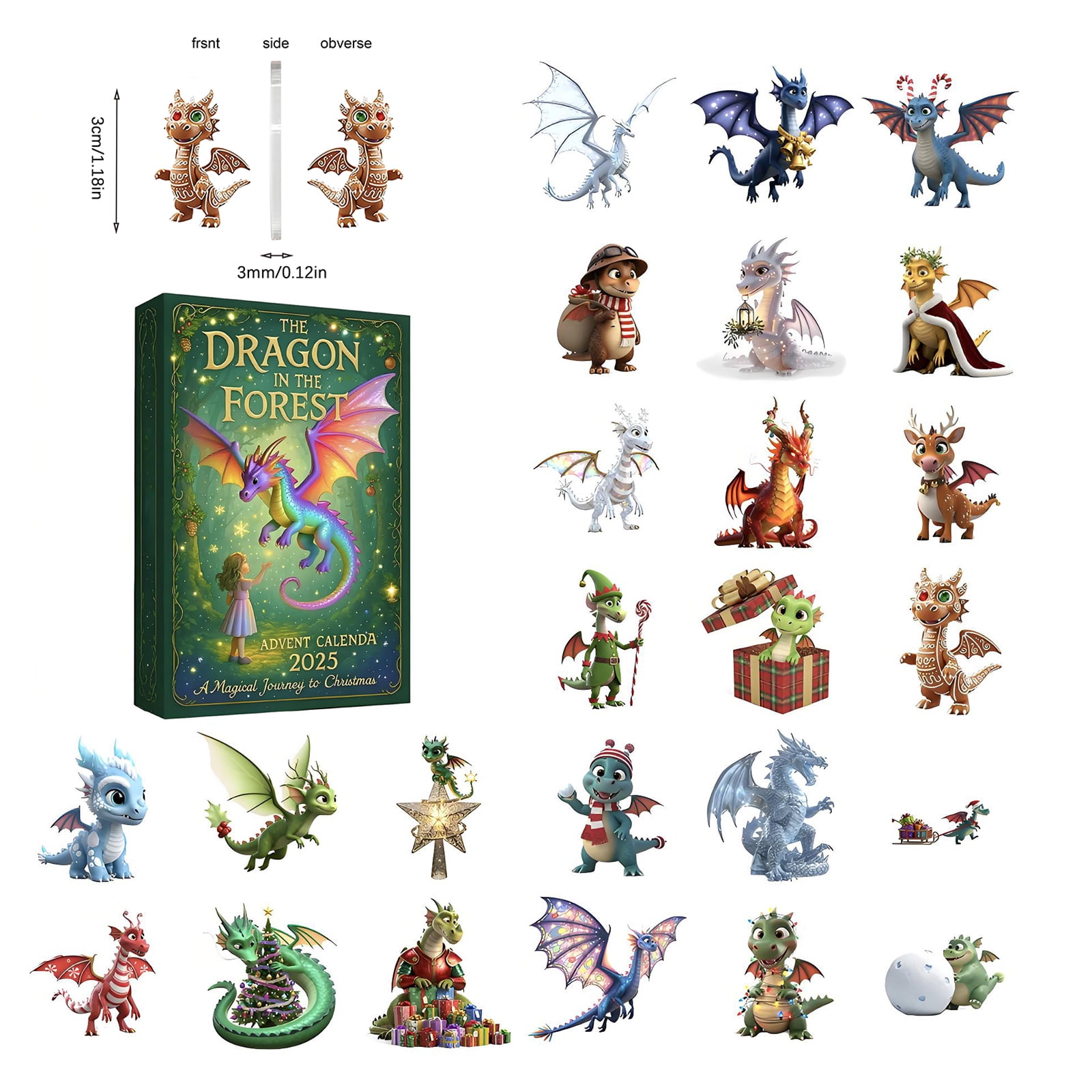 24 Days the Dragon in the Forest Advent Calendar 2025, Funny 2025 ...