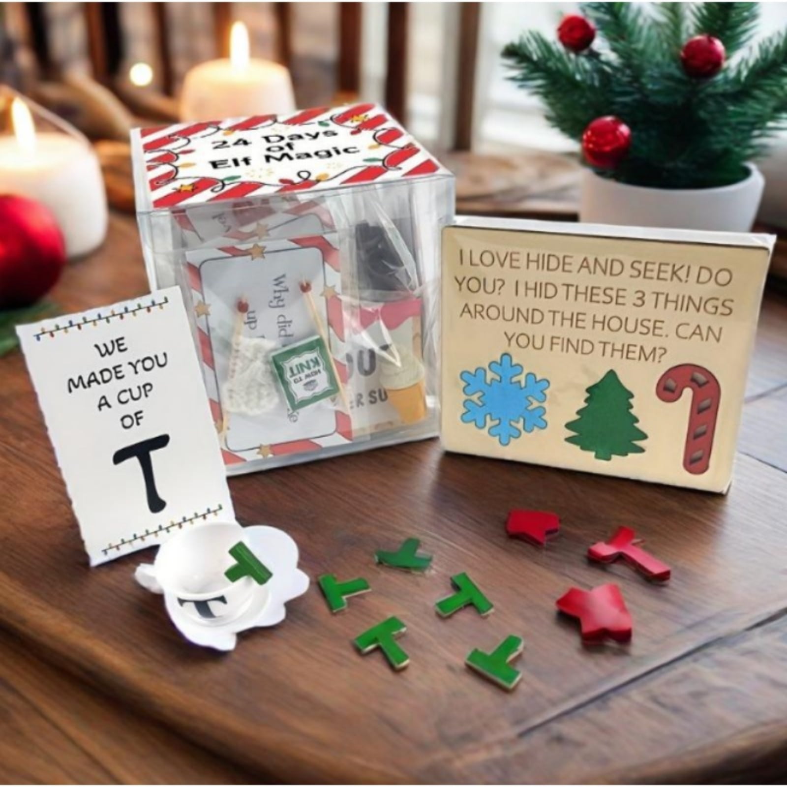 24 Days of Elf Magic Advent Calendar Blind Box, 24pcs Elf Magic Gift ...