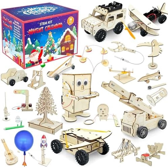 24 Days STEM Advent Calendar 2025 for Christmas Countdown, Science ...