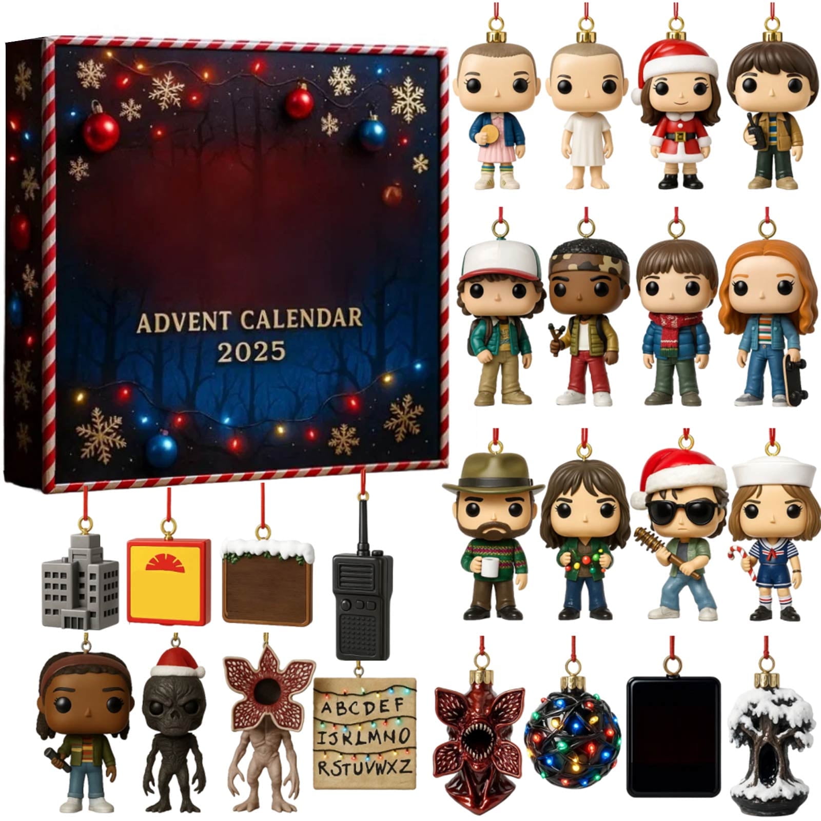 24 Days Stranger Th-ings Advent Calendar for Adults, 24 Collectible 2d ...