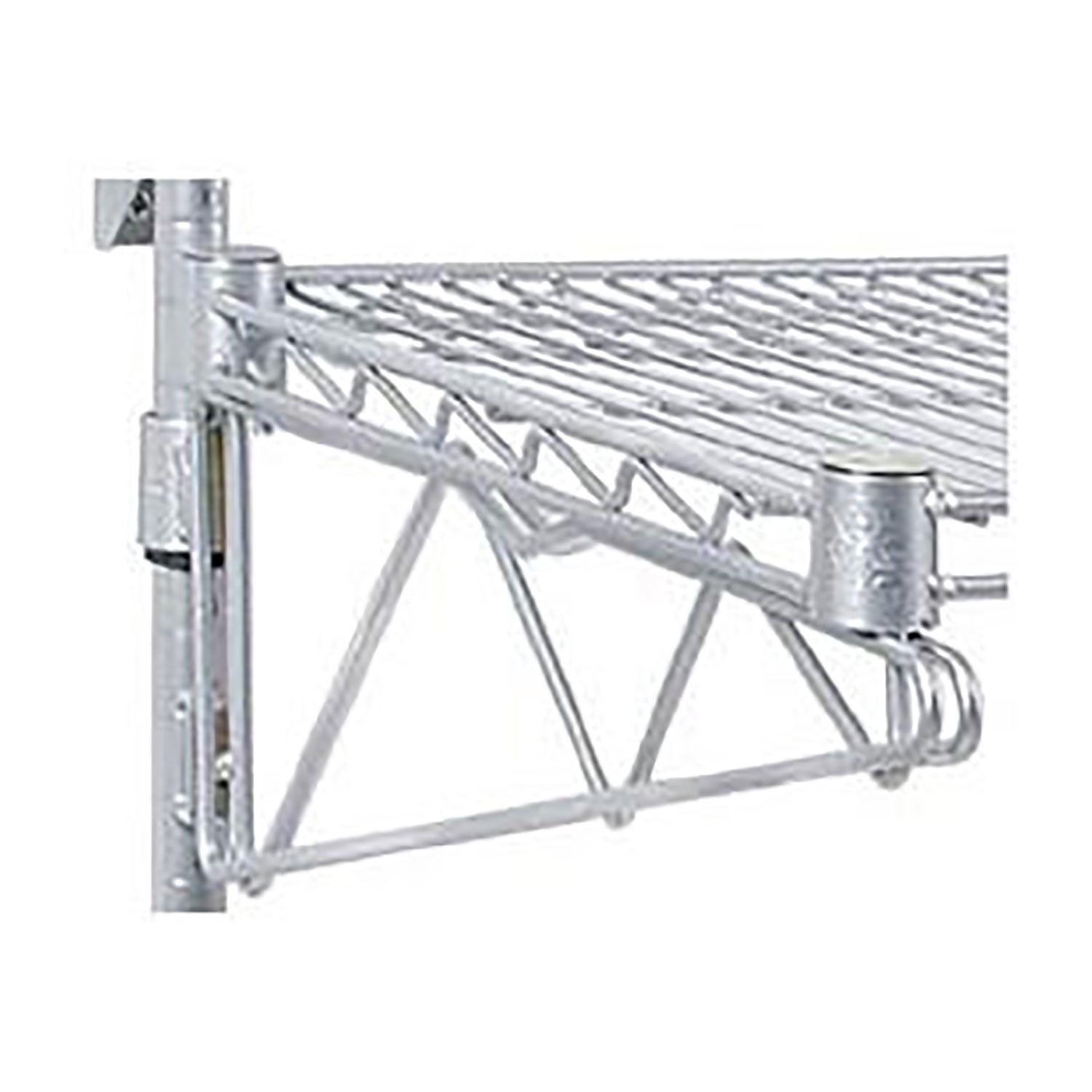 Nexel Chrome Adjustable Single Shelf Post Bracket 24""D - Walmart.com