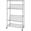 18" Deep x 36" Wide x 63" High 6 Tier Black Slanted Wire Shelf Starter ...