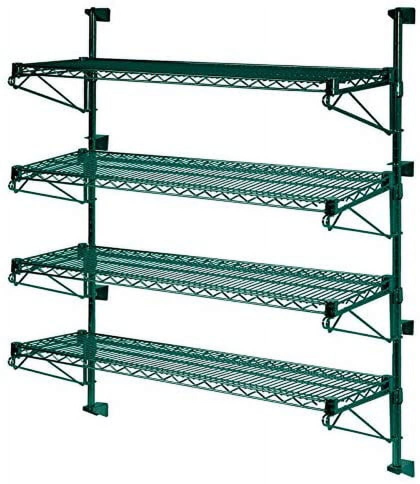 24" Deep x 54" Wide x 54" High Adjustable 4 Tier Freezer Wall Mount ...