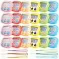 24 Digital Timers Bulk Pack, Metal-Adhering Minute Second Countdown ...