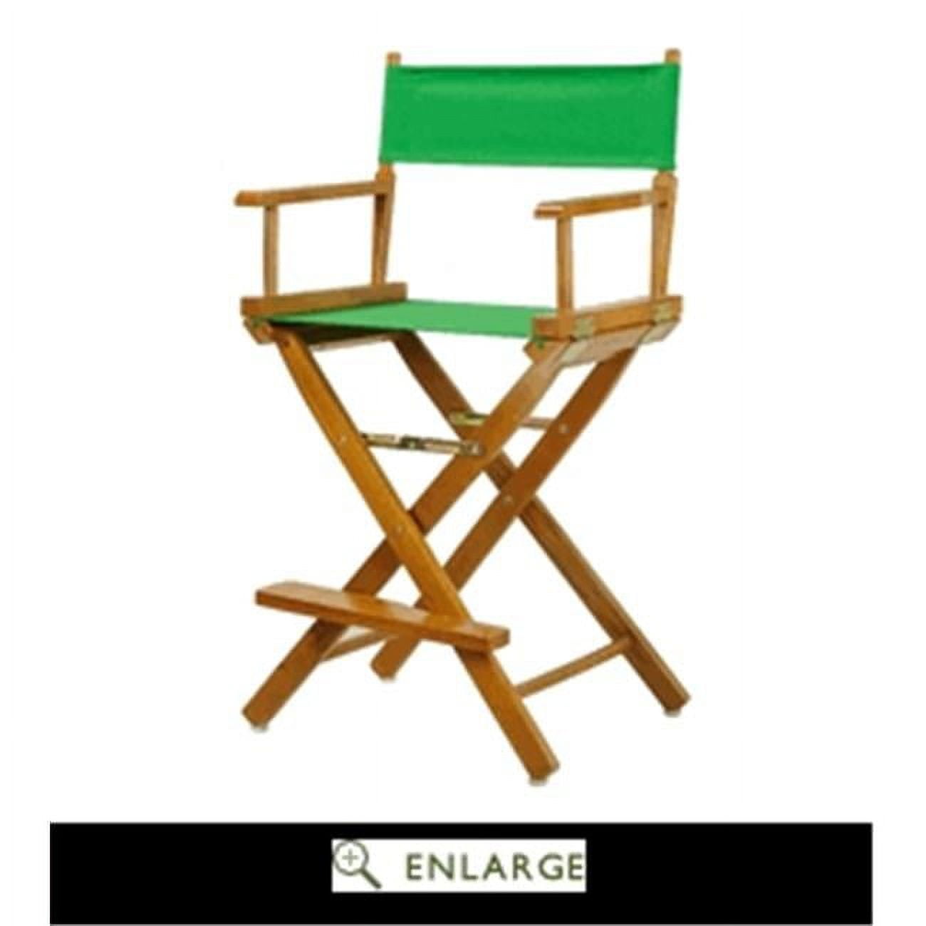 "24" Director's Chair Honey Oak Frame-Green Canvas" - Walmart.com