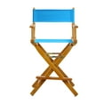 "24" Director's Chair Honey Oak Frame-Turquoise Canvas" - Walmart.com