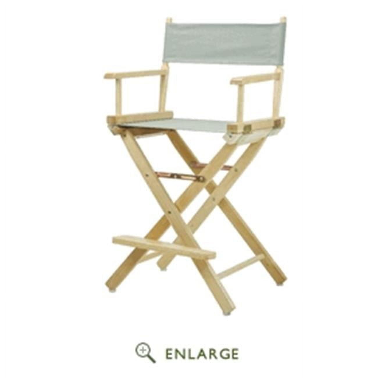 "24" Director's Chair Natural Frame-Gray Canvas" - Walmart.com