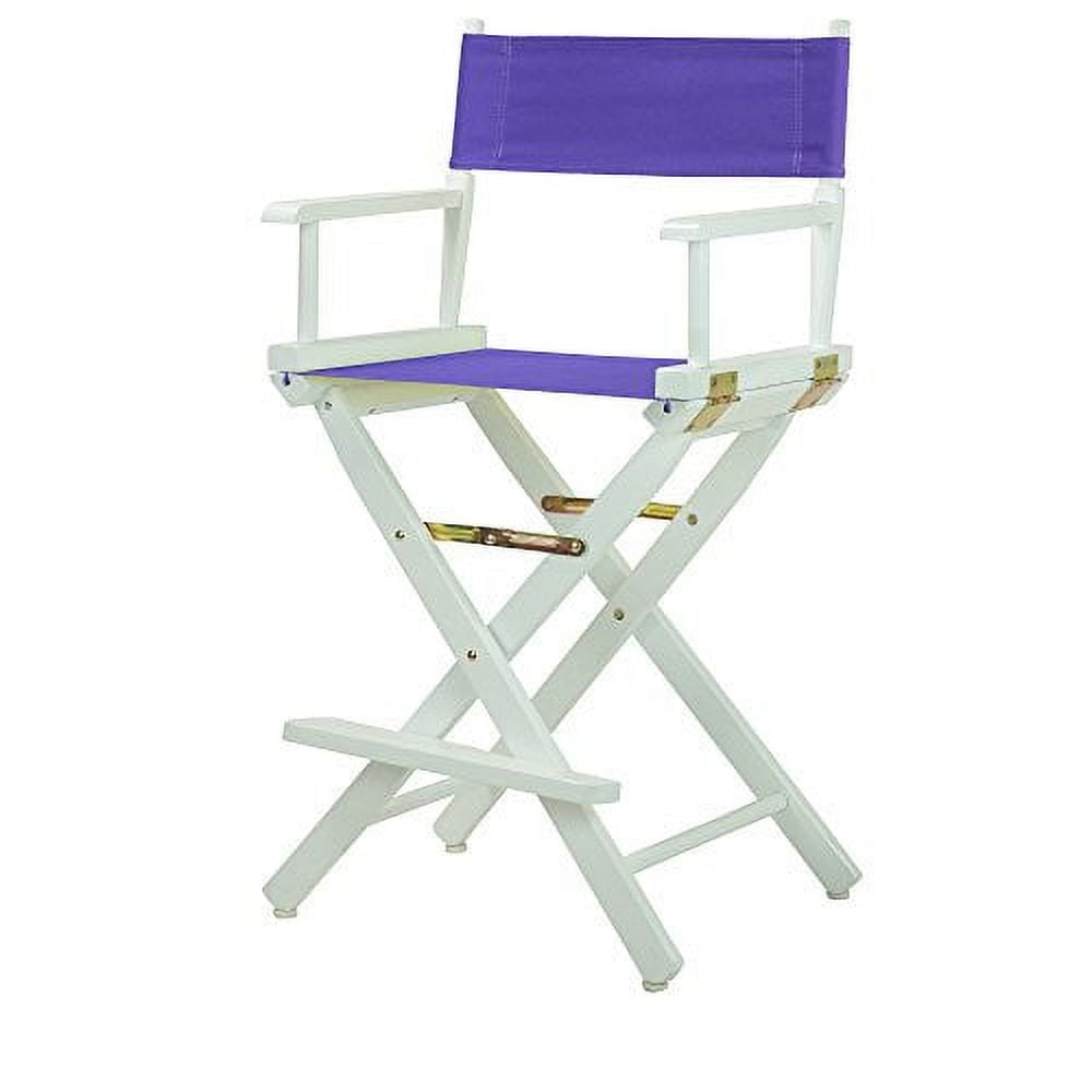 "24" Director's Chair White Frame-Purple Canvas" - Walmart.com