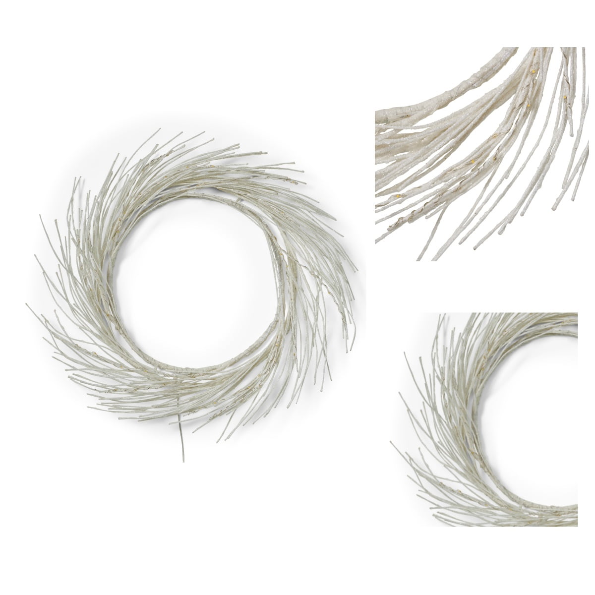 24"Door Paper WreathPaper Wreath With 60 Led Light Battery Operated ...