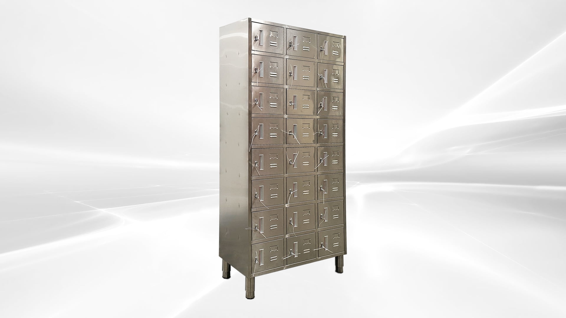 24 Door Stainless Steel Locker Cupboard for Hotel Canteen HT-L-24, NSF ...
