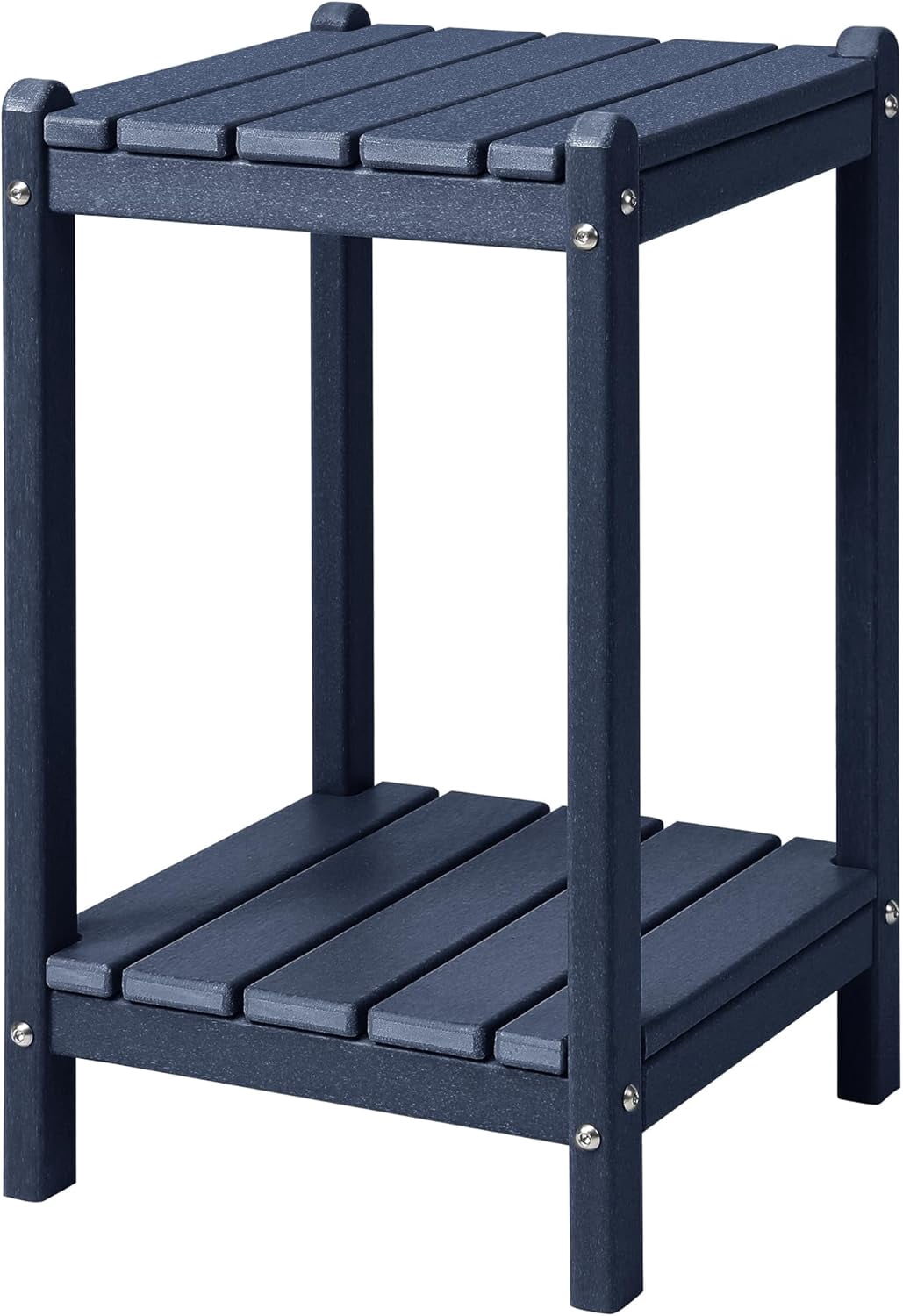 24" Double Outdoor Side Table, Pool Composite Patio Table,HDPE End ...