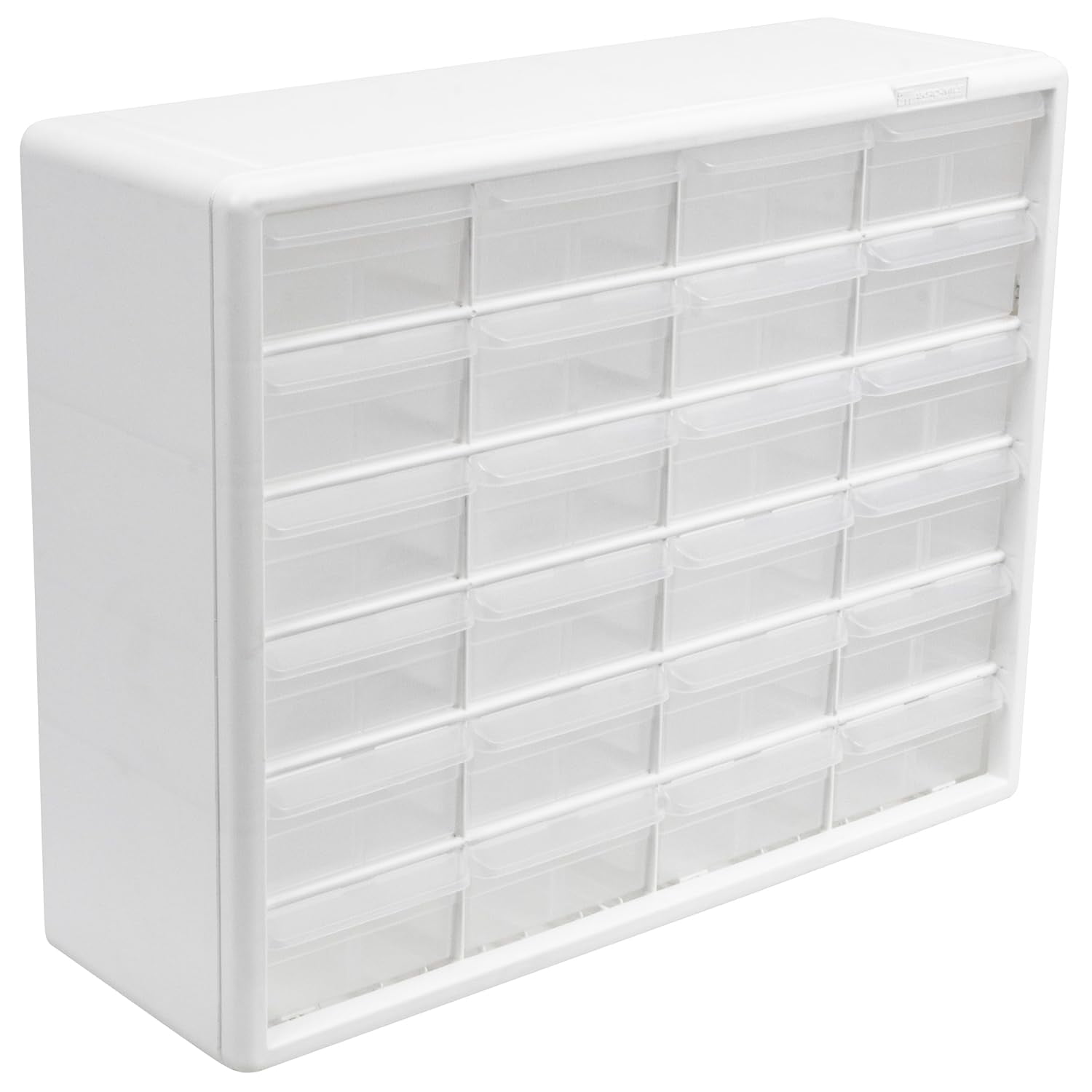 24 Drawer Plastic Drawer Storage Cabinet for Garage Organization, Bead ...