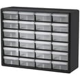 24-Drawer Plastic Drawer Storage Cabinet for Garage Organization, Bead ...