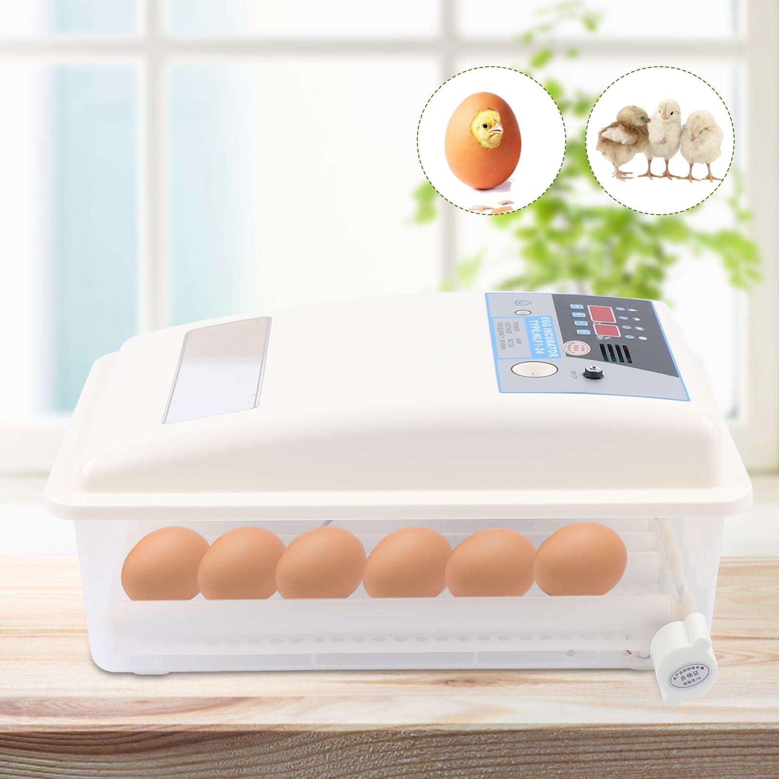 Mkyiongou Digital Display Automatic 24 Chicken Egg Incubator with Egg ...
