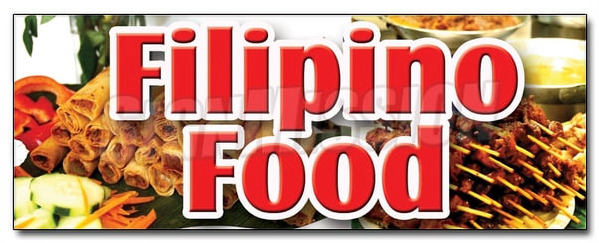 24" FILIPINO FOOD DECAL sticker street foods manila philippines fish ...