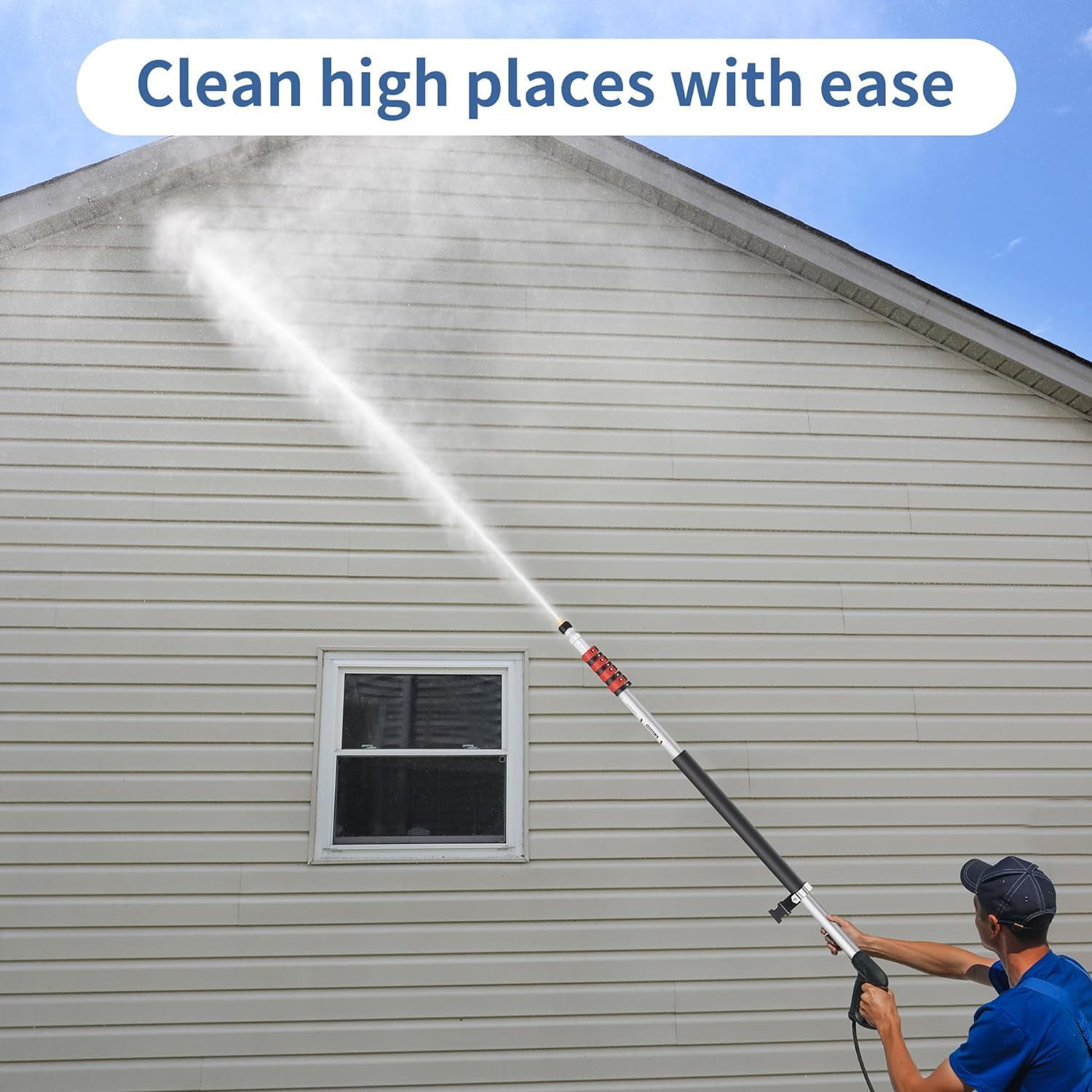 24 FT Pressure Washer Telescoping Wand - High Pressure Washer Wand ...