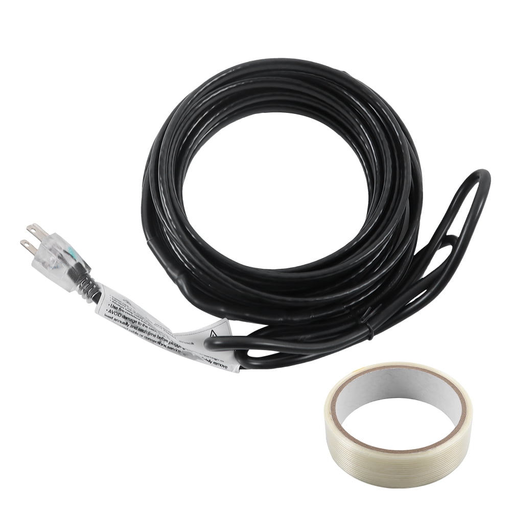 24 Feet Heat Tape 8 Watts Per Foot Heating Cable Suitable for Roof Snow ...