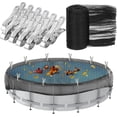 24 Feet Round Leaf Net Cover for Above Ground Pool, Winter Cover Mesh ...