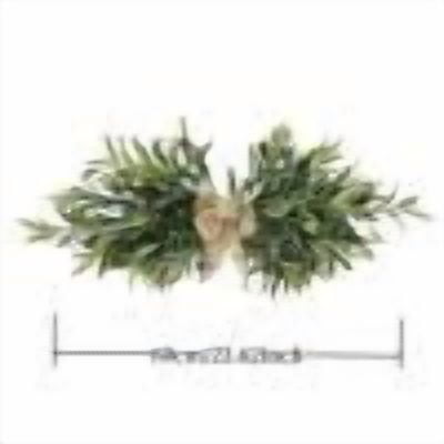 24" Floral Swag - Artificial Olive Flower Swag with Bow,Spring Flower ...