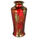 24" Foiled & Lacquered Ceramic Floor Vase - Ceramic, Lacquered In Green ...