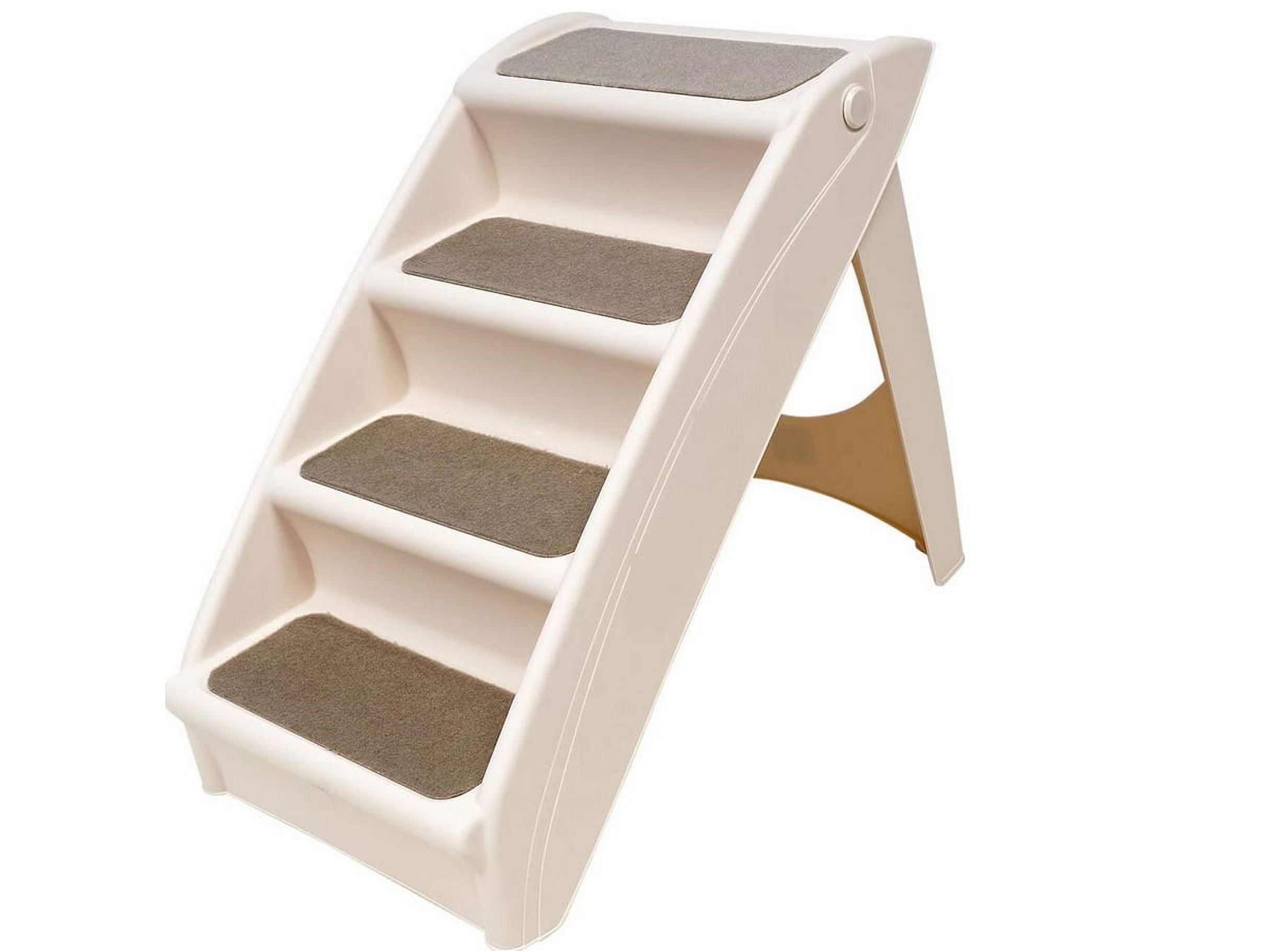 24" Folding Pet Carpeted Steps, Foldable Steps for Dogs and Cats, Best ...