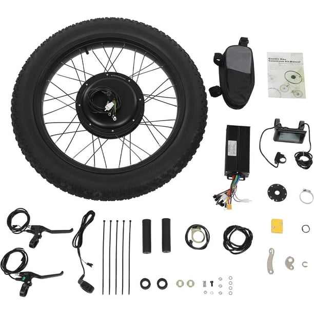 24" Front Wheel Electric Bicycle Conversion Kit, 48V 1500W Motor with ...
