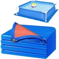 24 Ft Pool Liner Pad for Above Ground Pools, Thickened Pool Mat Tarp ...
