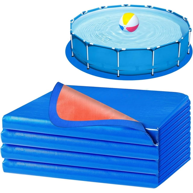 24 Ft Pool Liner Pad for Round Above Ground Pools, Thickened Pool Mat ...