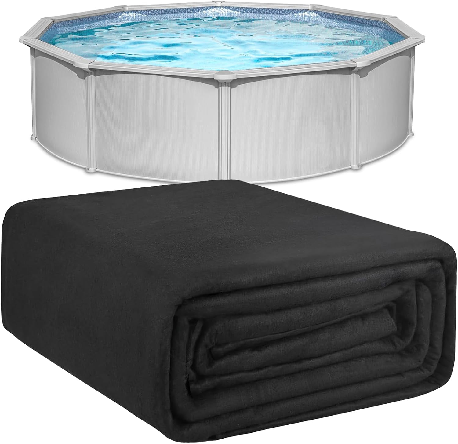 24 Ft Pool Liner Pad, Round Pool Liners for Above Ground Swimming Pools ...