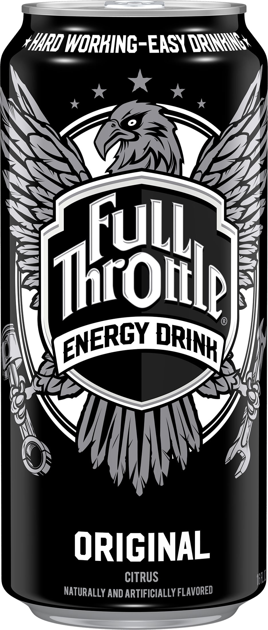 Full Throttle Citrus Flavor Energy Drink, 16oz Fridge Pack, Hard ...