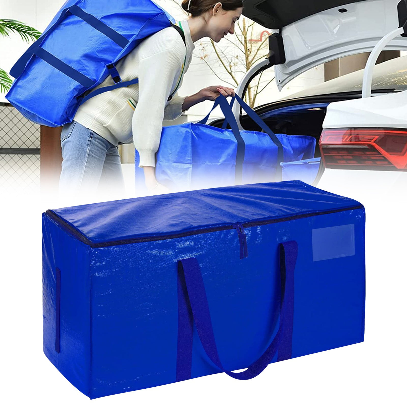 24 Gallon Extra Large Heavy Duty Foldable Moving Bags Storage Bags With ...