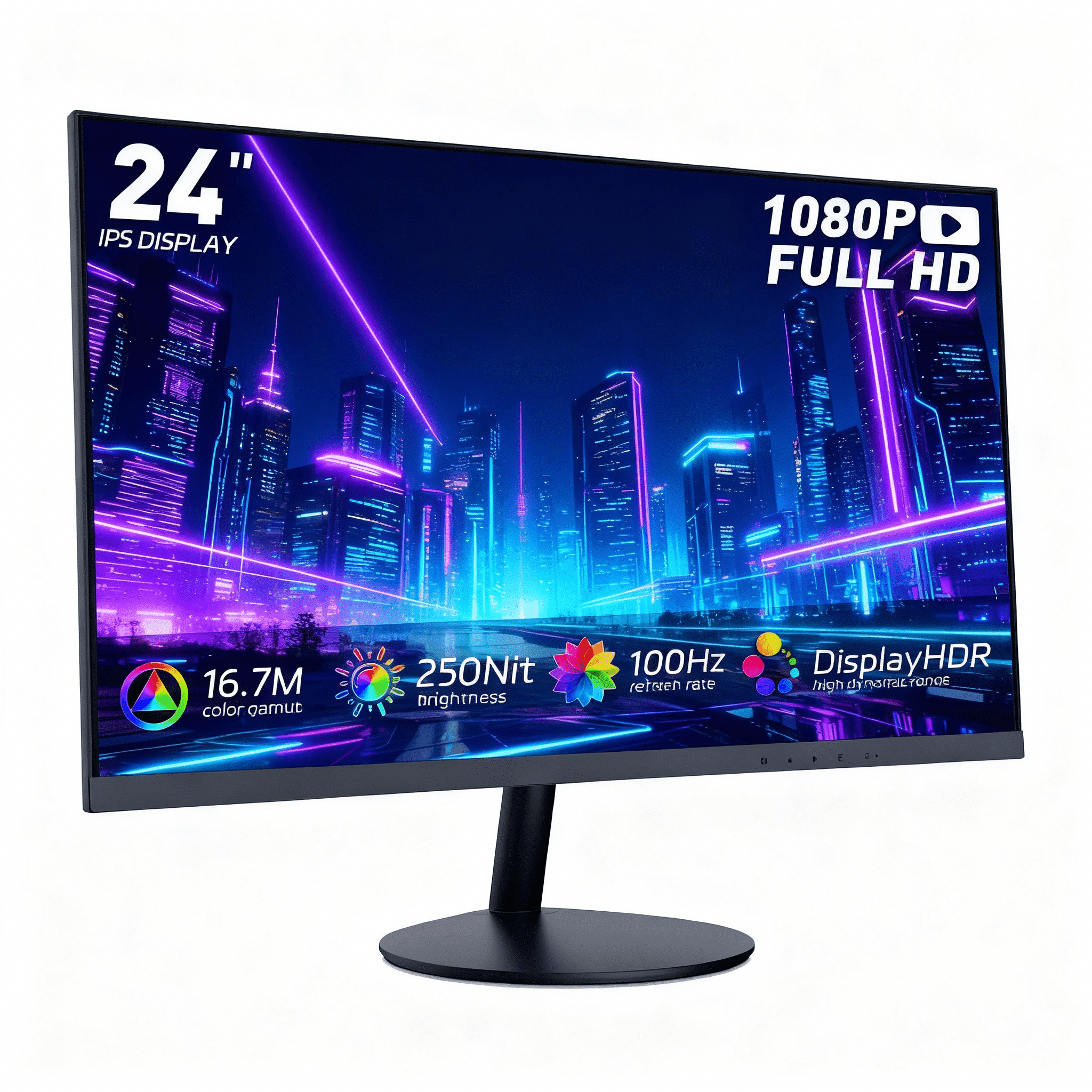24" Gaming Monitor FHD 1080P, 100Hz Refresh Rate, 3ms Response Time ...