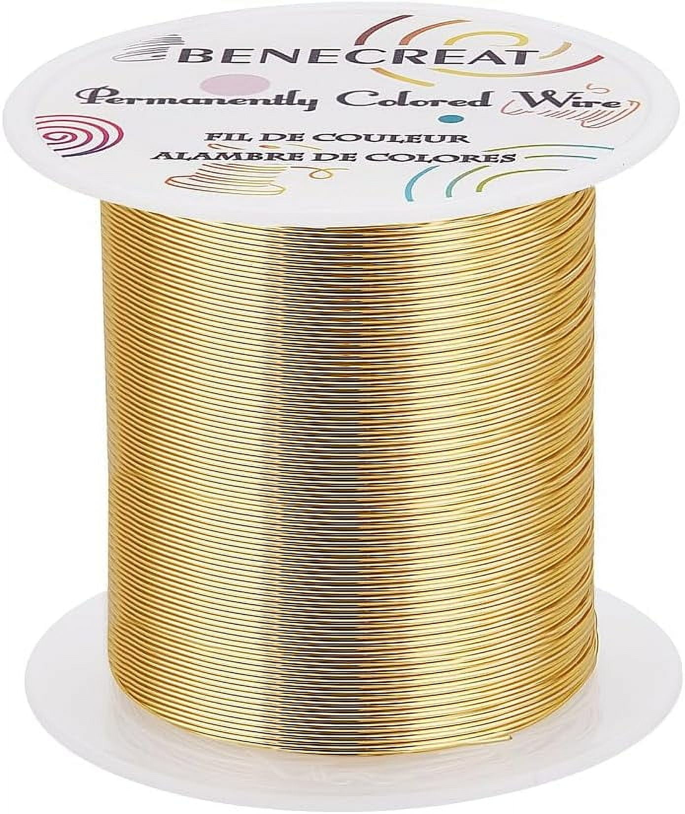 24 Gauge 87 Yards Jewelry Beading Wire Light Gold Tarnish Resistant ...