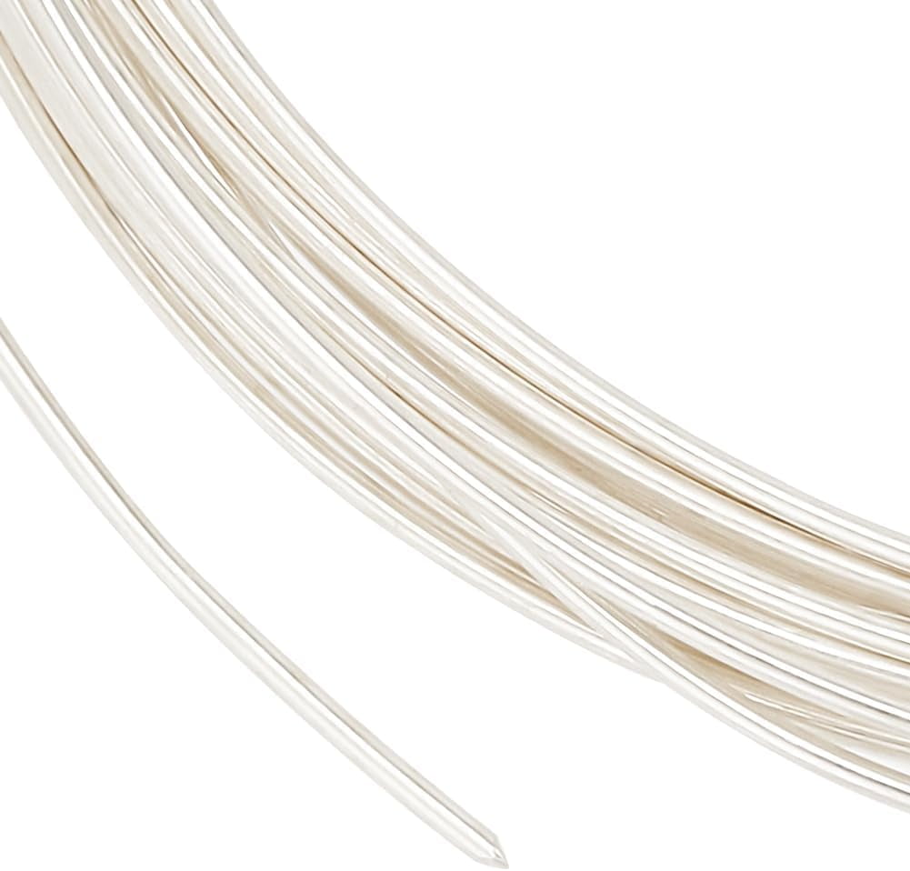 24 Gauge 999 Sterling Silver Wire 6.5 Feet Round Craft Wire Roll for ...
