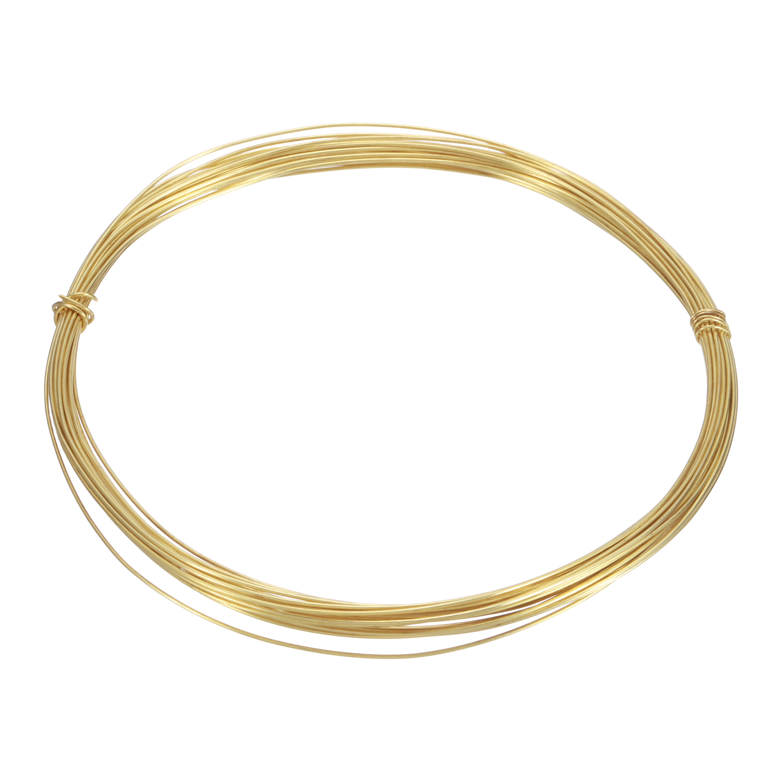 24 Gauge Brass Round Wire, 25 ft Craft Tarnish Resistant Beading Wires ...