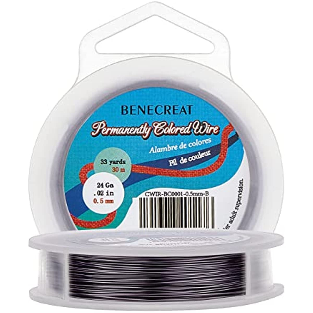 24 Gauge Copper Wire Tarnish Resistant Gunmetal Craft Wire for Beading ...