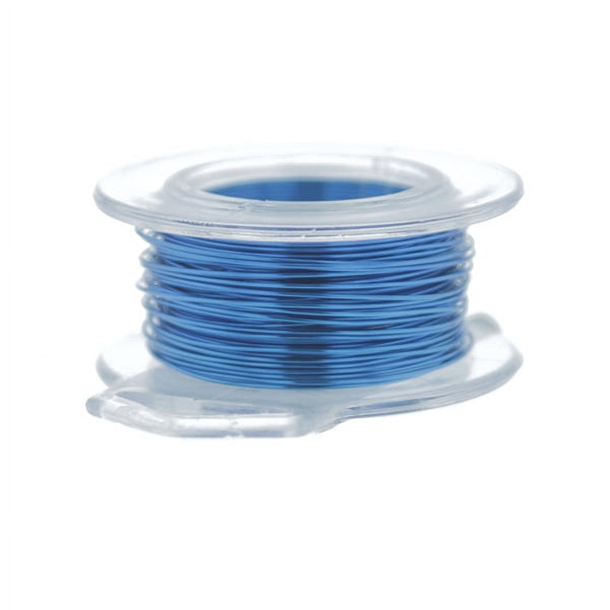 24 Gauge Round Silver Plated American Blue Copper Craft Wire - 30 ft ...