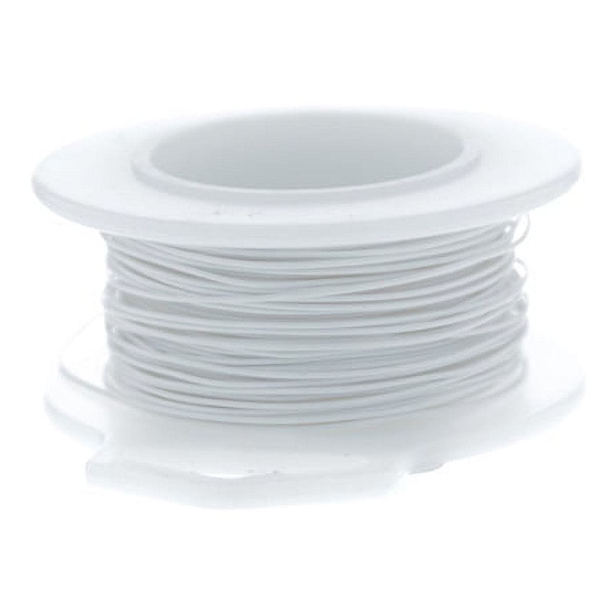 24 Gauge Round Silver Plated Ultra White Copper Craft Wire - 60 ft ...
