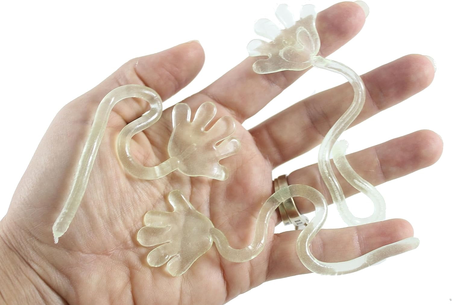 24 Glow Sticky Hands - Glow in the Dark - Fidgets - Anatomy - Halloween ...