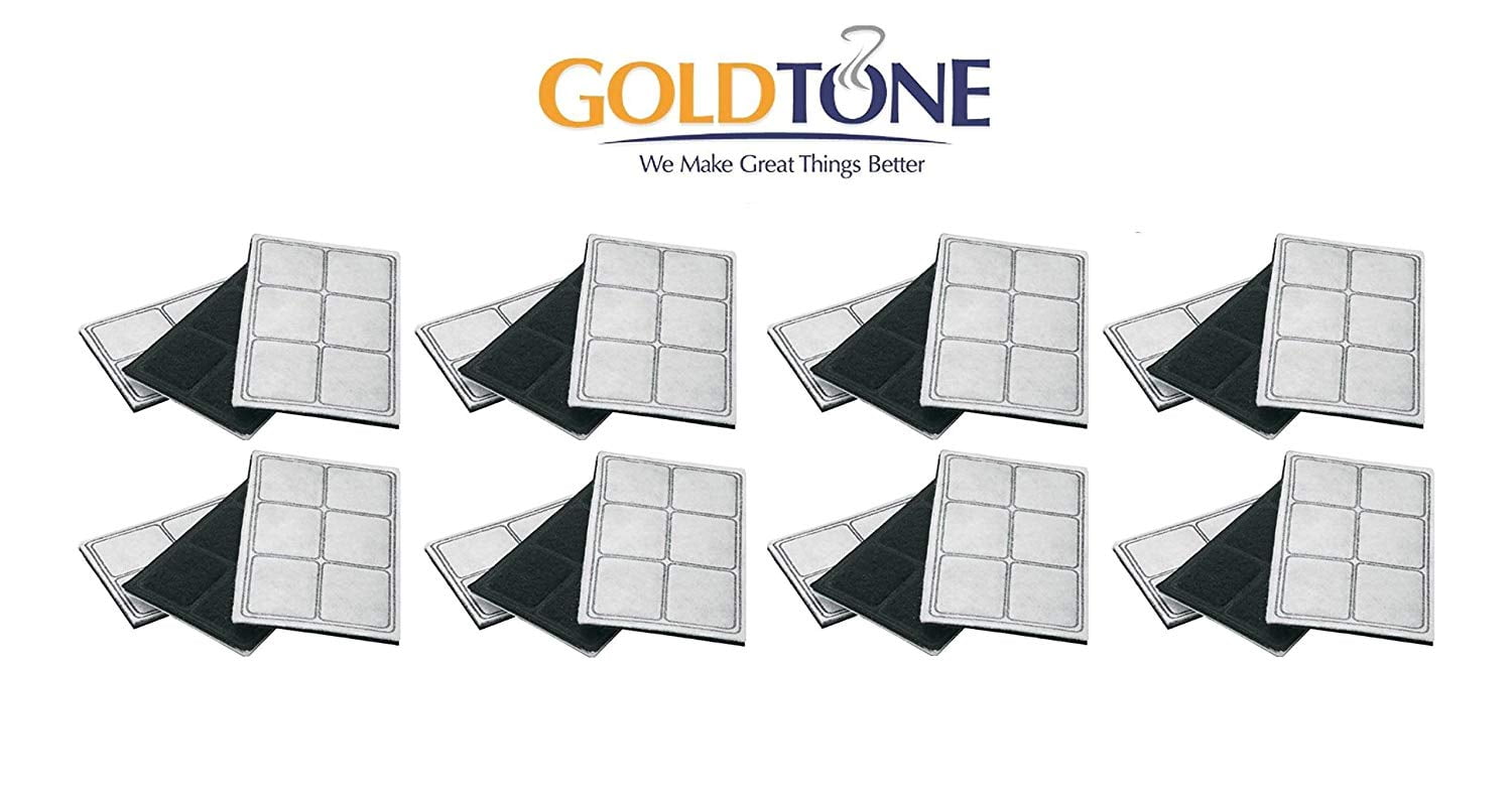 24 GoldTone Replacement Activated Charcoal Pet Fountain Water Filters 6 ...