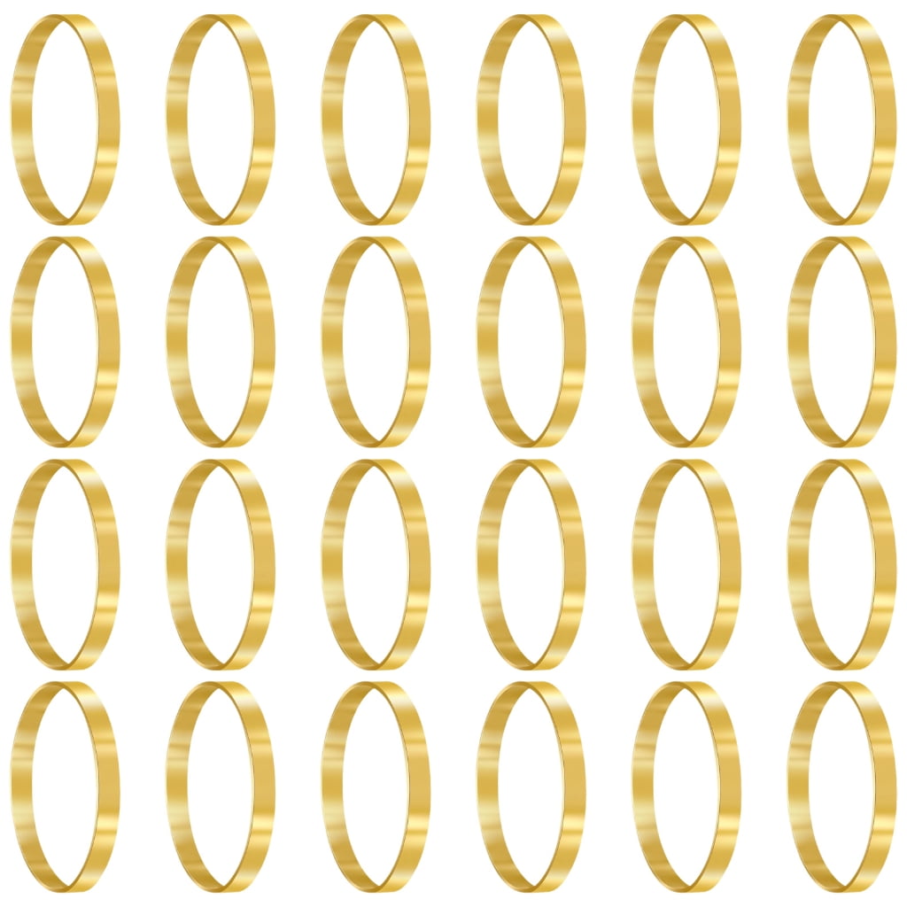 24 Golden Table Rings for Napkins High Quality Iron Craftsmanship Party ...