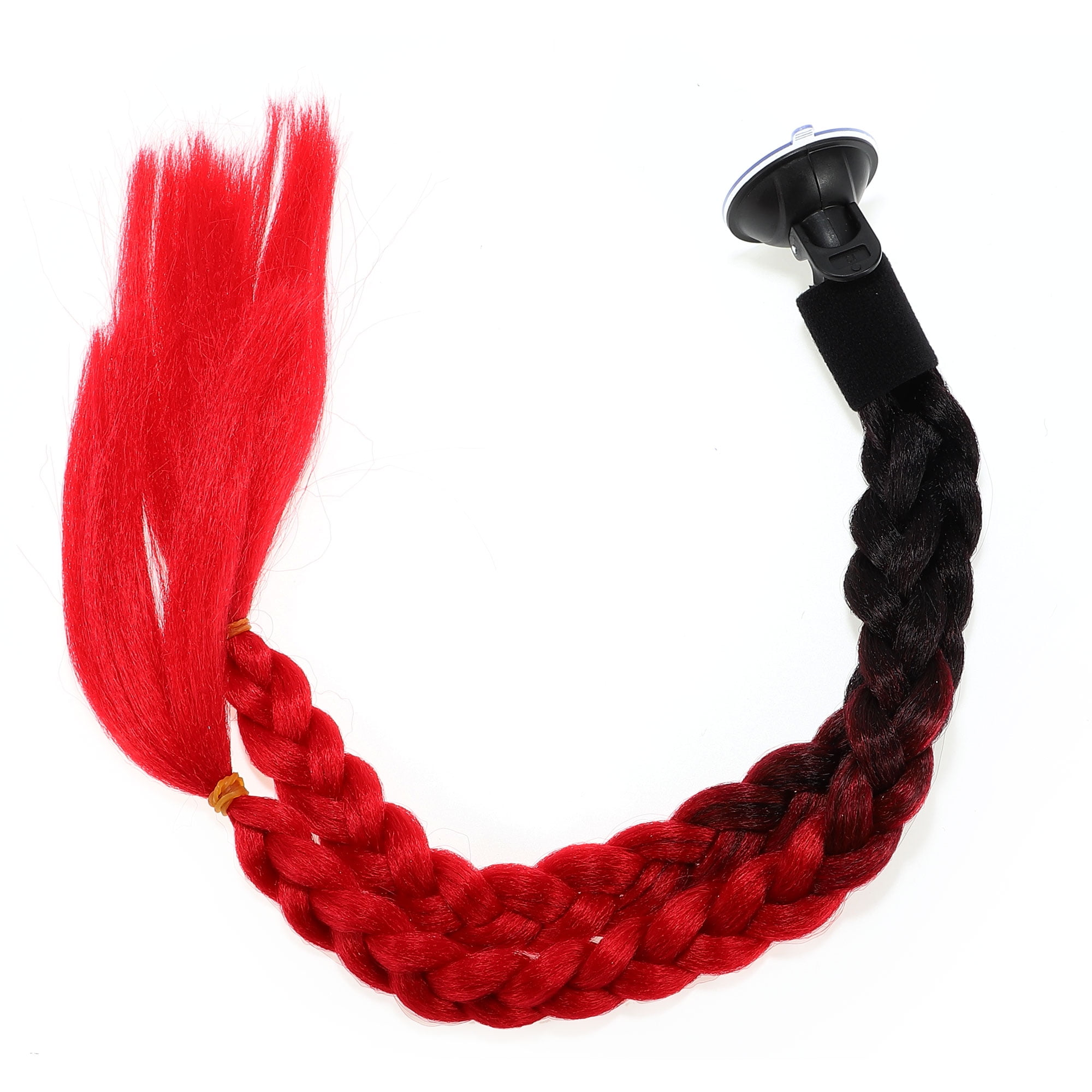 24" Gradient Ramp Helmet Pigtail Braids Ponytail Hair Suction Cup for ...