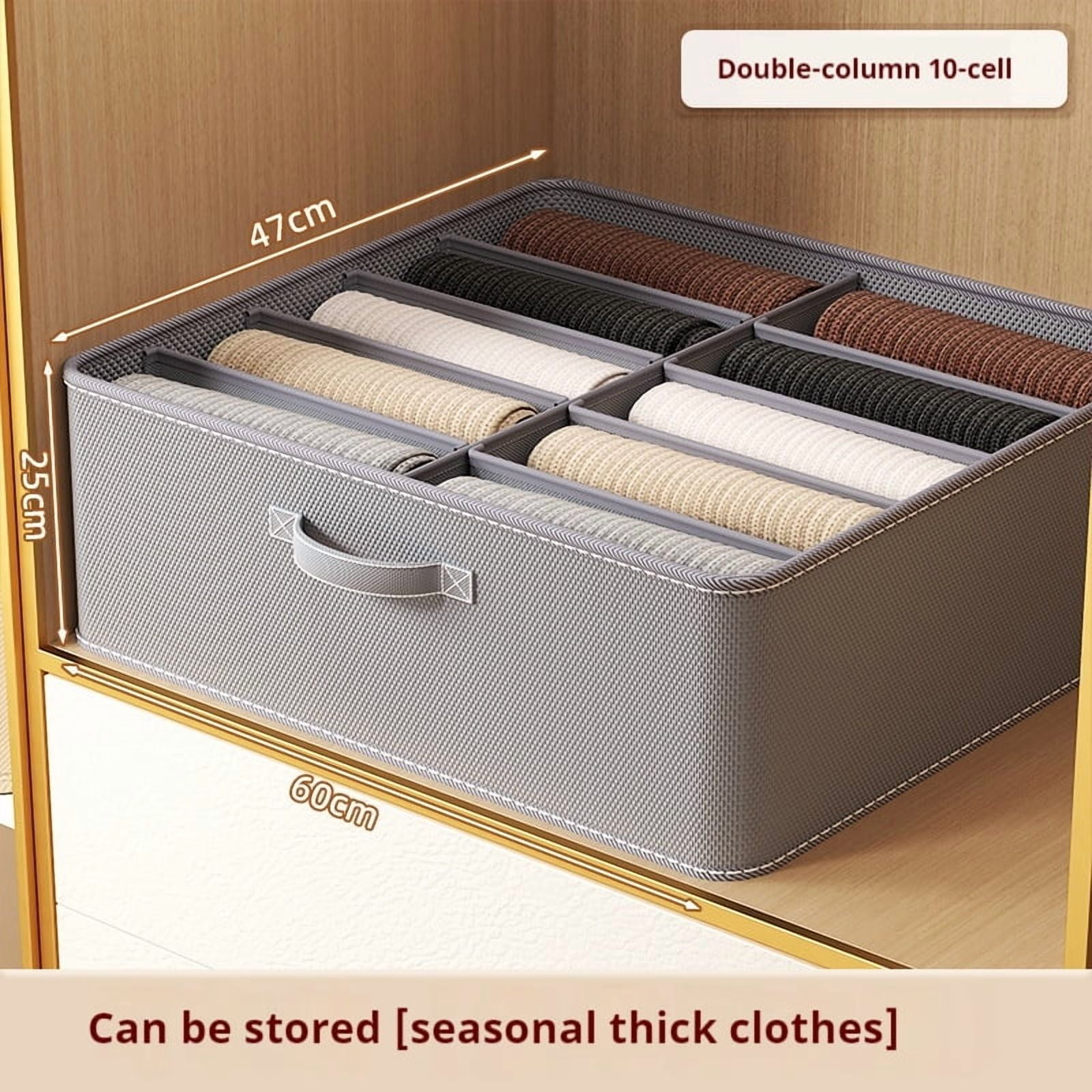 24 Grids Pants Sweater T-Shirt Jeans Storage Box Wardrobe Clothes ...